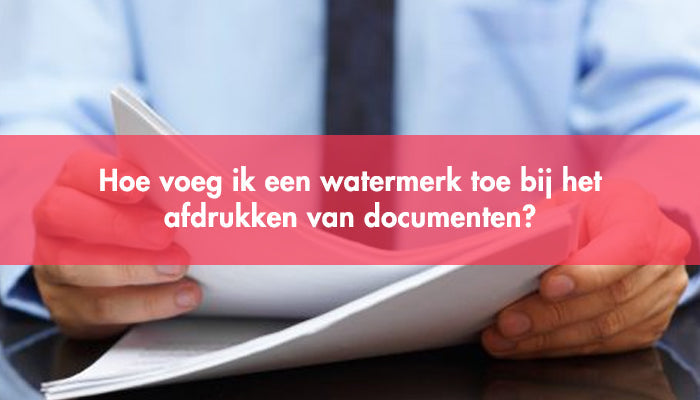 Hoe voeg ik een watermerk toe bij het af